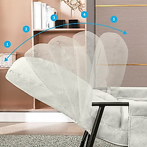 Mjkone Rocking Chair, Adjustable Chair Nursery, Stylish Armchair Lounge Sofa Lie or Sleep Lazy Glider for Nursery Living Room/Bedroom, Light Grey Bigger Size