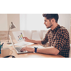 23mm Sapphire Blue Silicone Rubber Diver Watch Band Waterproof Sport Stainless Steel Buckle for Fossil Watch