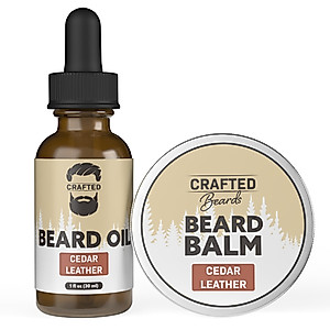 Deluxe Beard Oil and Beard Balm - For a Softer, Smoother, Moisturized Beard - Made with All-Natural and Organic Ingredients - Leave in Conditioner - Beard Care Kit for Men (Orange Cream)