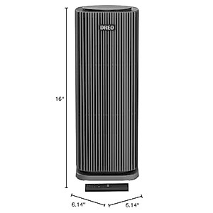 Dreo Space Heater for Bedroom, 70 ° Oscillation, Fast Heating Ceramic Electric with Digital Thermostat, Remote Control, 1-12H Timer, Overheat Protection, Safety Heater for Indoor Use Large Room