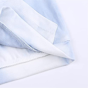 DUOWEI Long Sleeve Crop Top Sweatshirt Kids Toddler Boy Girls Clothes Sports Casual Tie Dye Prints Outfits for Girls Kids White