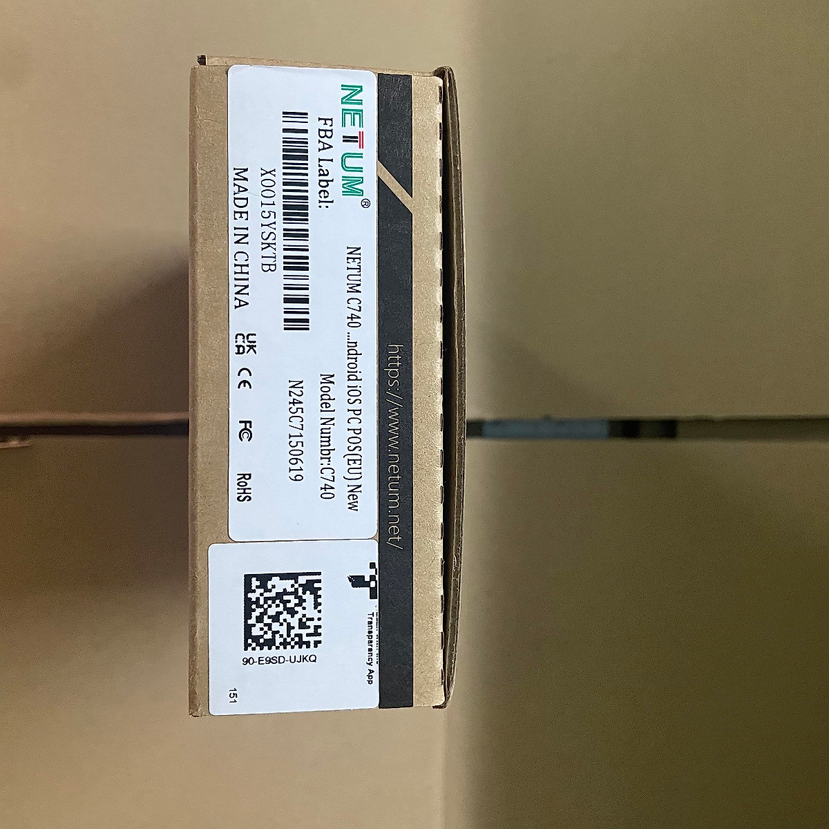 NETUM Bluetooth Mini 1D Barcode Scanner, 3-in-1 Portable Automatic USB Wireless CCD Bar Code Scanning Support Screen Scan, for Tablet iPhone IPad Android Windows Mac Pos - C740