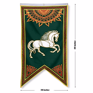 Bayyon LOTR Rohan Flag 30x50 Inch Man Cave Home Office Bed Room Decor