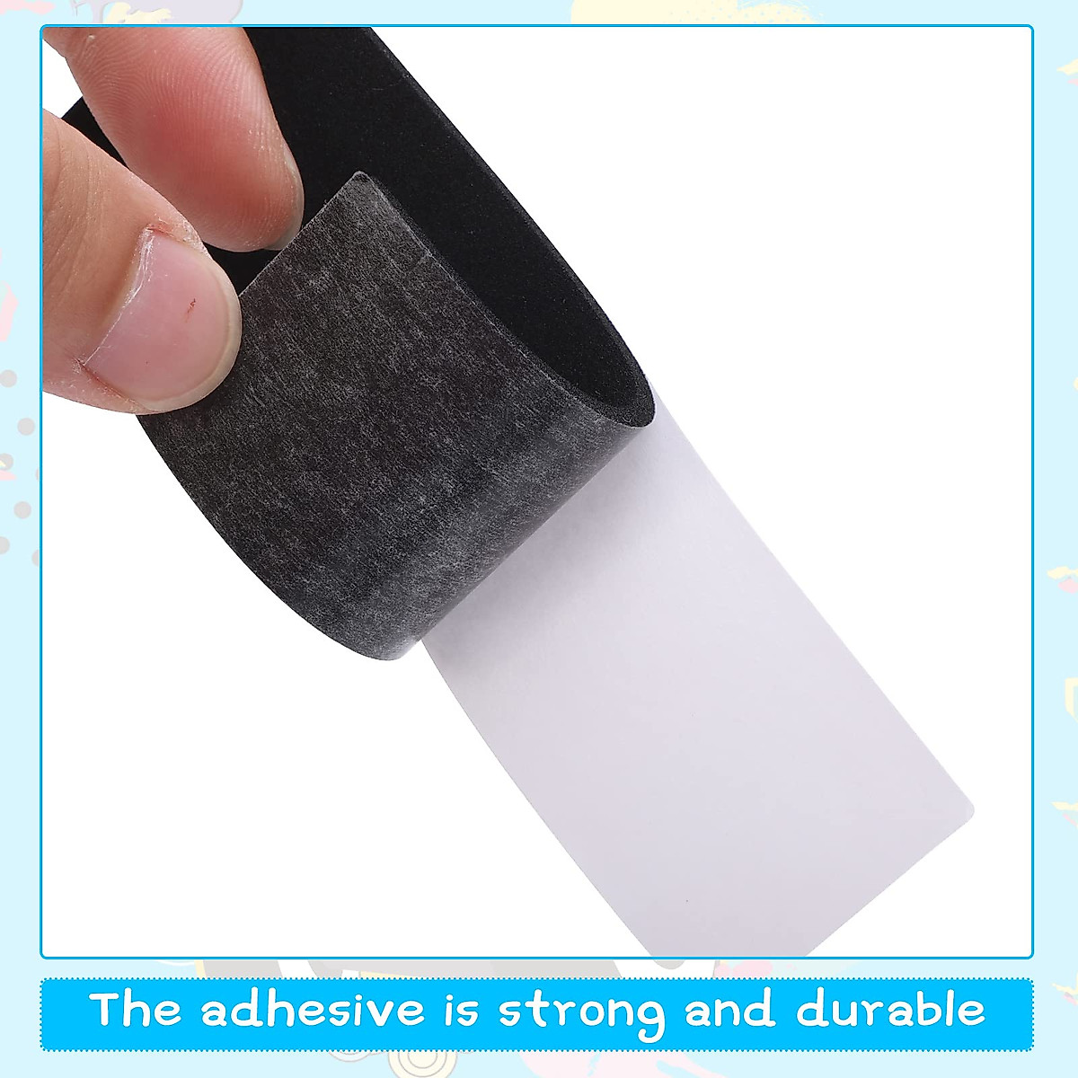 JINHUALU 12pcs Fingerboard Foam Grip Tape,110mm*38mm Black Non Slip Wooden Fingerboard Foam Grip Tape tech Deck Grip Tape for Fingerboards (12pcs)