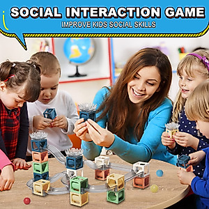 Marble Run for Kids Ages 4-8, Magnetic Building Toy Stacking Block Sets, 41 Pieces STEM Activities for Kids Ages 5-7, Marble Maze Montessori Toys Birthday Gifts for Kids Age 3-8 Boys and Girls