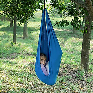 Therapy Swing for Kids with Special Needs (Hardware Included),Pod Swing Chair for Sensory Integration Indoor Outdoor Hammock Adjustable Hanging Chair