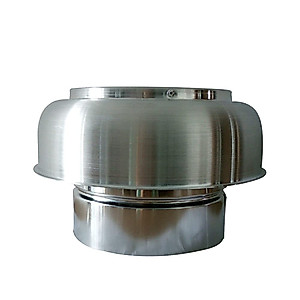 ATEYC Chimney Pot, 1Pcs 4-8 Inch Aluminum Mushroom Cowl for Air Roof Vent Heat Recovery Ventilation System Windproof Rainproof (Size : 8 Inch)