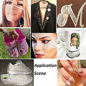 PH PandaHall 6 Sizes White Flat Back Pearl Cabochon 690pcs Flat Pearls Gems for Shoes Crafts Scrapbooking Embellishment Makeup Wedding Diamond Phone Nail Making 4mm 5mm 6mm 8mm 10mm 12mm