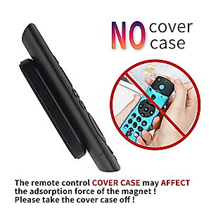 ZEAKOC Fire TV Magnetic Remote Holder, for All Versions of Amazon Remotes, for Roku TV Remotes, Strong Magnets, Quality Adhesive, Wall Mount Holder Black (Holder Only)