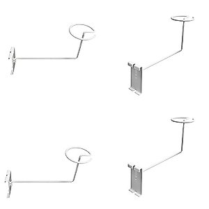 Prolinemax 4 Pc White Hat Racks Wire Grid Wall Cap Slat Panels Gridwall Display Hook Retail Store