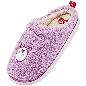 YUNGPRIME Care Bears House Slippers Cozy Slip on Fluffy Scuff Shoes for women and men