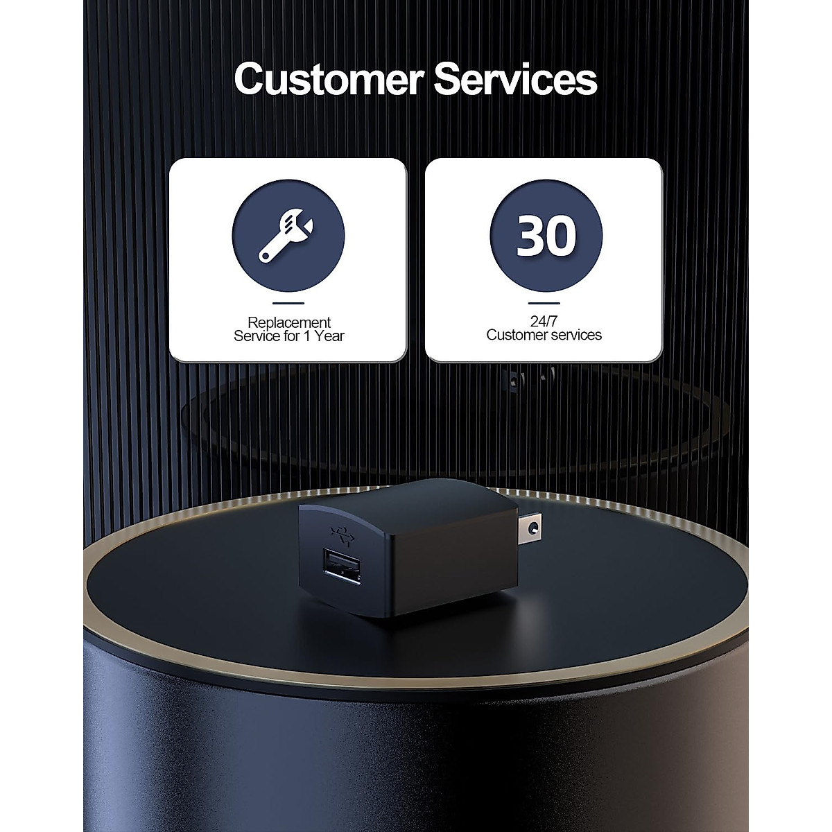 Watch-Charger Fit for Garmin-Watch Fenix 5/5 Plus/5S/5S Plus/5X/5X Plus/6/6S/6X/6 Pro/6S Pro/6X Pro, Vivoactive 3/4/4S, Forerunner 935, Instinct, Venu, Quatix 5 Smartwatch Power Supply Adapter Cord