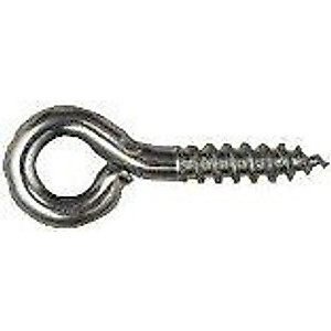 200 Screw Eyes Silver 1-3/16 Long 7/32 Eye #210