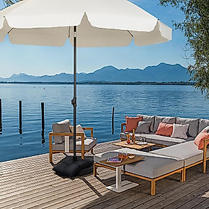 Malomke Umbrella Base Weight Sand Bags, Sand Bags for Weight, 2 x 44 LBS Fillable SandBags for Umbrella Base, Cantilever Patio Umbrella, Trampoline, Outdoor Garden Backyard Furniture(Without Sand)