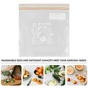 30pcs Food Preservation Bag Pastry Seal Bags Freezer Containers Bags Gallon Vegetables Fruit Bag Clear Zipper Bags Clear Container Clear Sealed Bag or Snack Transparent Bag