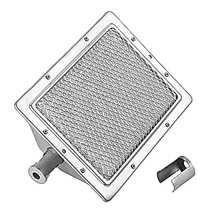 HZ-MONSTAR Ceramic Infrared DIY Heating Gas Burner, 8.66"x 6.69" (220x170mm) Infrared Heating Flame Ceramic Burner Head, Replacement Part for Outdoor Indoor Heater, BBQ Grill Stove, Oxyhydrogen Burner