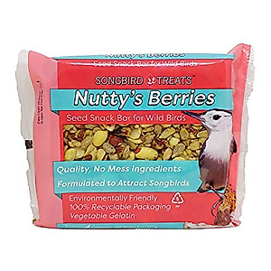 Songbird Treats Seed Cake Variety 4 Pack of Seed Cakes | 8 oz Bird Seed Cakes for Wild Birds