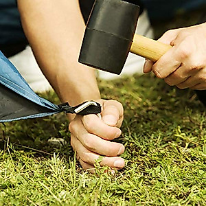 100 Pack Tent Stakes 6-3/4”Galvanized Steel Tent Pegs, Garden Edging Fence Hooks Pegs for Camping, Shelters, Tarp, Canopies, Christmas Decoration Stakes