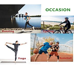 WRAGCFM Men's 2 in 1 Running Pants Shorts Tights, Gym Workout Compression Pants for Men Quick Dry Athletic Legging with Pocket(Black,XL)