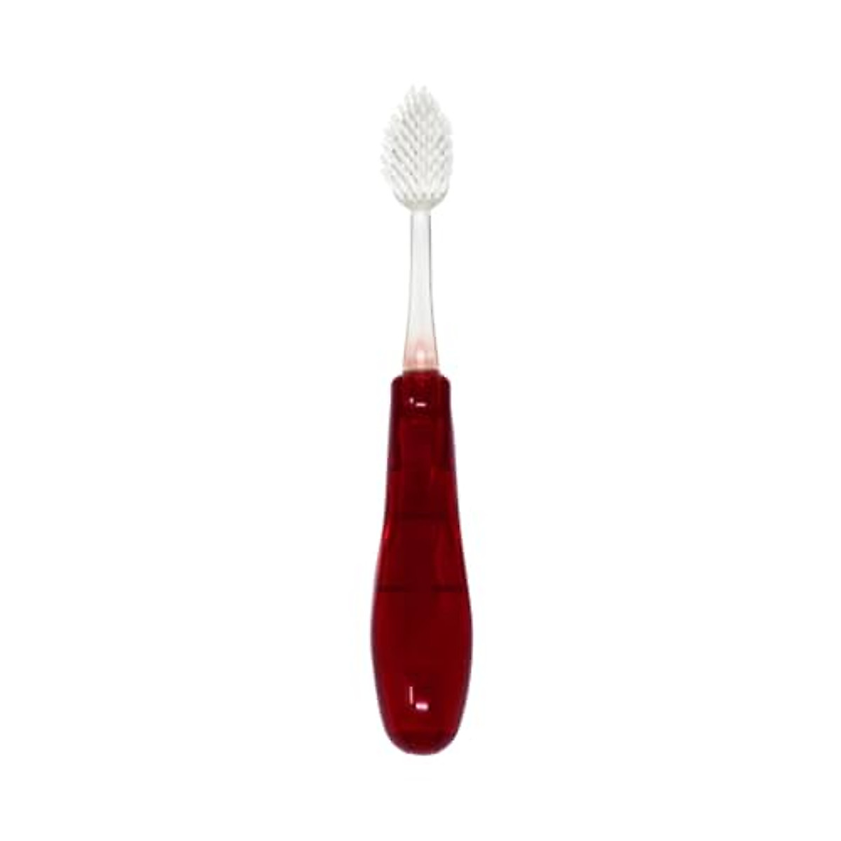 RADIUS Tour Travel Brush & Case With Replaceable Brush Head ADA Accepted Toothbrush Improve Gum Health - Red - Pack of 1