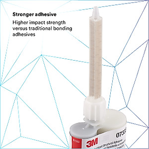 3M Impact Resistant Structural Adhesive, 07333, Two-Part Epoxy, True Automotive OEM Recommended, 200 mL/6.75 fl oz Cartridge, Purple