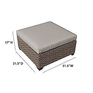 TK Classics MONTEREY-08a-WHITE Monterey Seating Outdoor Furniture, Sail White