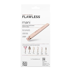 Finishing Touch Flawless Salon Nails Kit, Electronic Nail File and Full Manicure and Pedicure Tool