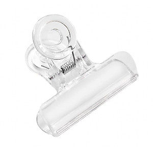 WellieSTR 20PCS (63mm) Clear Fly Tying CDC Feather Clips Dubbing Clip Hackle Holding Tools Fly Fishing Accessories