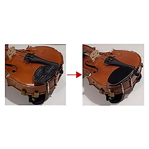 Foam Violin Chin Rest Pad with Adhesive Backing for Full Size 4/4 Also Fits 3/4 Chinrest