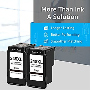 Palmtree Compatible 245XL Ink Cartridge 2 Black Combo Pack Replacement for Canon PG 245 243 XL Higher Yield for PIXMA MX490 MX492 MG2922 MG2522 MG2520 MG2920 TS3100 TS3122 TS3300 TR4500 TR4520 Printer