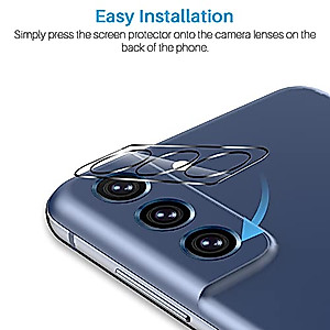 LK [5-in-1 2 Pack Samsung Galaxy S21 FE Screen Protector & 2 Pack Lens Protector with S21 FE Alignment Frame, 9H Tempered Glass, Scratch-Proof, [Fingerprint Unlock Support], Bubble-Free, 6.4-inch