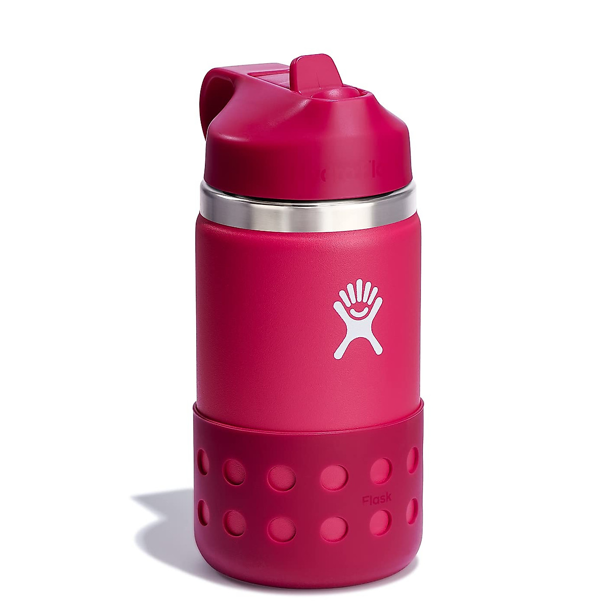 Hydro Flask 12 Oz Kids Wide Mouth Straw Cap And Boot Peony