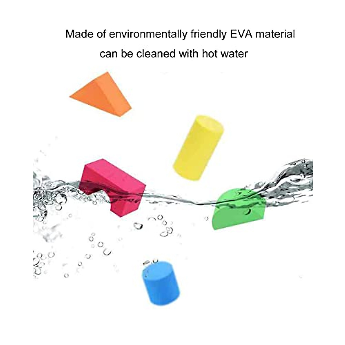 QIDIWIN EVA Foam Softie-Blocks for Kids Building Toys, Ideal Construction Blocks Toys for Toddlers, 46 Pieces in Different Shapes and Sizes