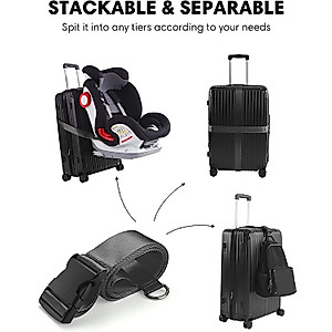 Car Seat Travel Belt, Car Seat Travel Strap, Car Seat Luggage Strap to Convert Your Car Seat and Carry on Luggage in an Airport Car Seat Stroller & Carrier!!!