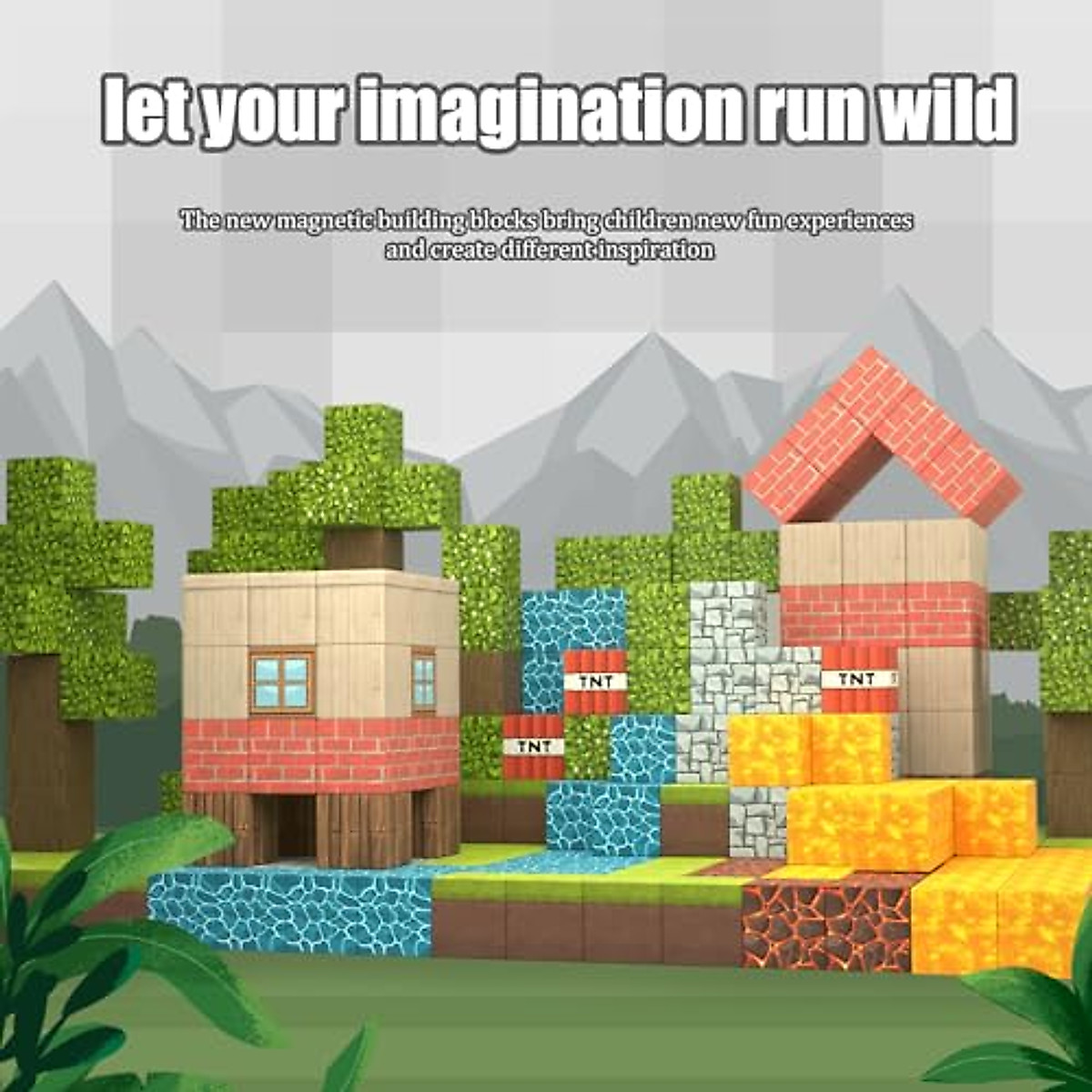 154pcs,Magnetic Building Blocks,Gifts for 3+ Children, Fidget Cubes Construction Toys,STEM Montessori Sensory Toys for Toddlers Gifts for 3+ Years Old Girls Boys