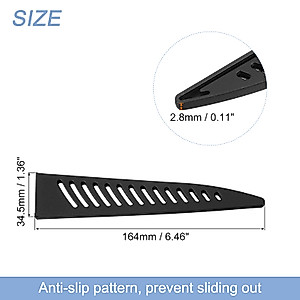 uxcell 2Pcs Knife Cover Sleeves Blade Edge Guards for 6" Boning Knife Protector Universal Knife Sheath for Kitchen, Black