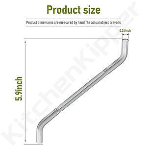 Garbage Disposal WRN-00 Jam-Buster Wrench tool, Compatible with InSinkErator Garbage Disposal, Repair/Fix Garbage Disposal, Unclog Kitchen Sink, Silver