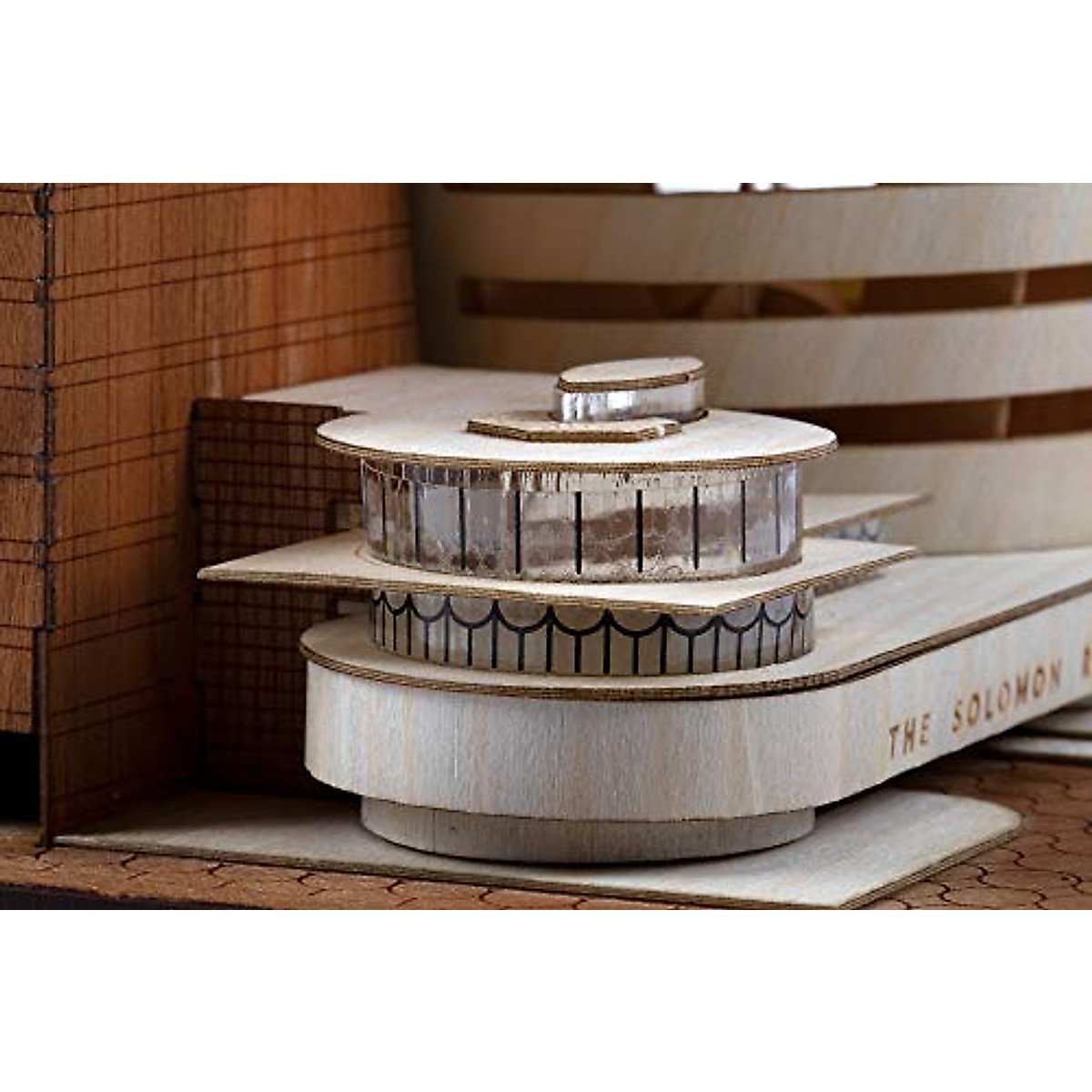 Little Building Co Guggenheim Museum Scale Replica kit, Frank Lloyd Wright midcentury Modern Architecture. NYC Architectural fine Wood Accurate Model