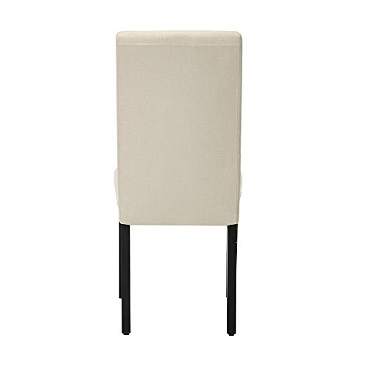 LSSBOUGHT Upholstered Dining Chairs with Solid Wood Legs and Nailed Trim Set of 4 (Beige)