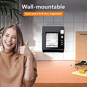 miemieyo POS Receipt Printer, 80mm Thermal Printer, ESC/POS, Restaurant Kitchen Printer Support Cash Drawer,USB Serial Ethernet Receipts Printer for Small Business