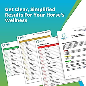5Strands Equine Health Test, Environmental & Food Intolerance, Nutrition, Metals and Minerals Imbalances, at Home Horse Hair Sample Collection Kit, Results in 7 Days Works for All Ages and Breeds