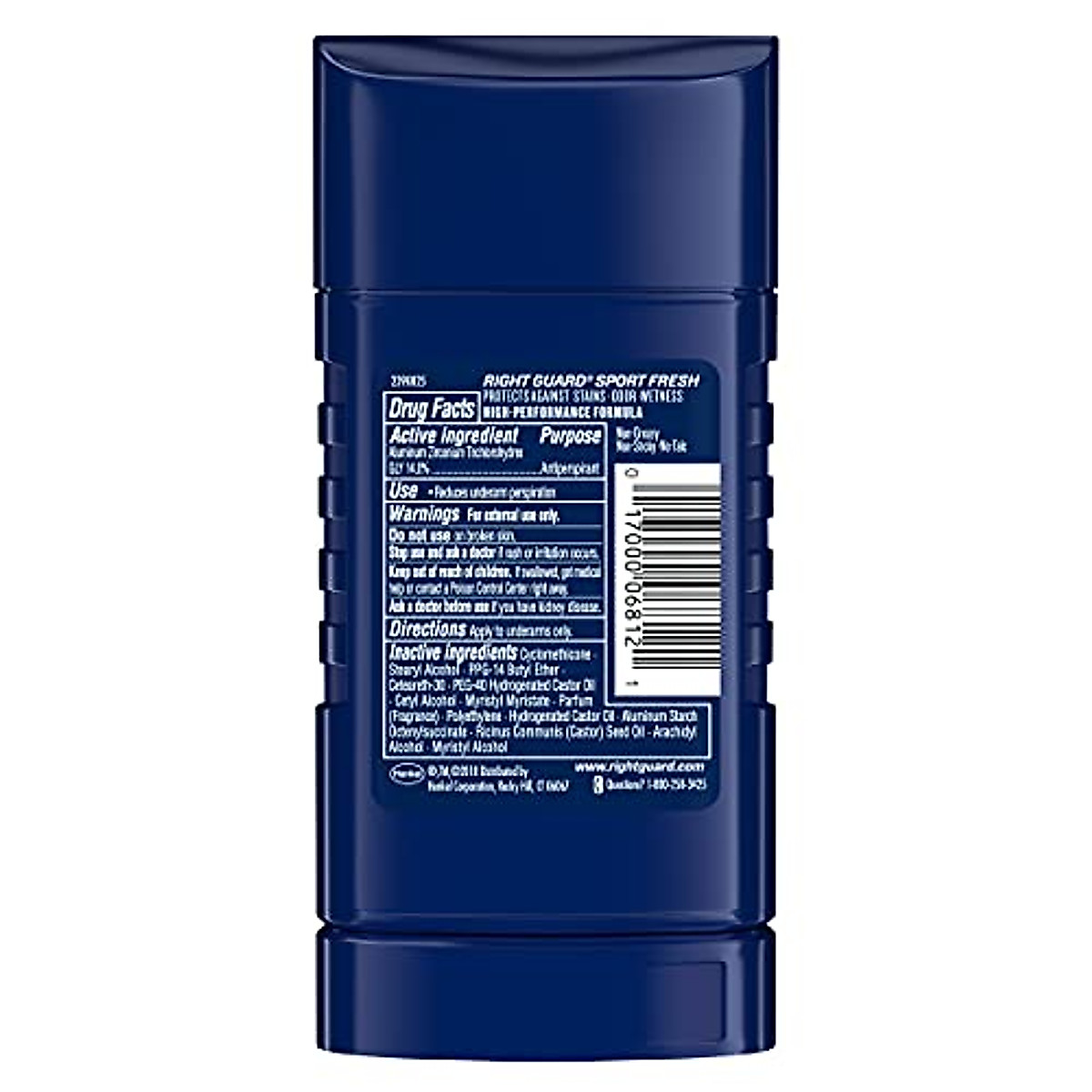 Right Guard Sport Antiperspirant Up To 48HR, Fresh, 2.6 Oz (Pack of 6)