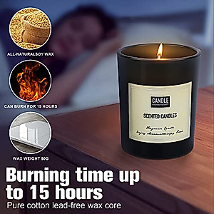 2 Pack Soy Candles for Home Scented Aromatherapy Candle Christmas Scented Candles Set for Men &Women Natural Long Lasting Jar Candles for Holiday Birthday Mother's Thanksgiving Day Valentine'sDay