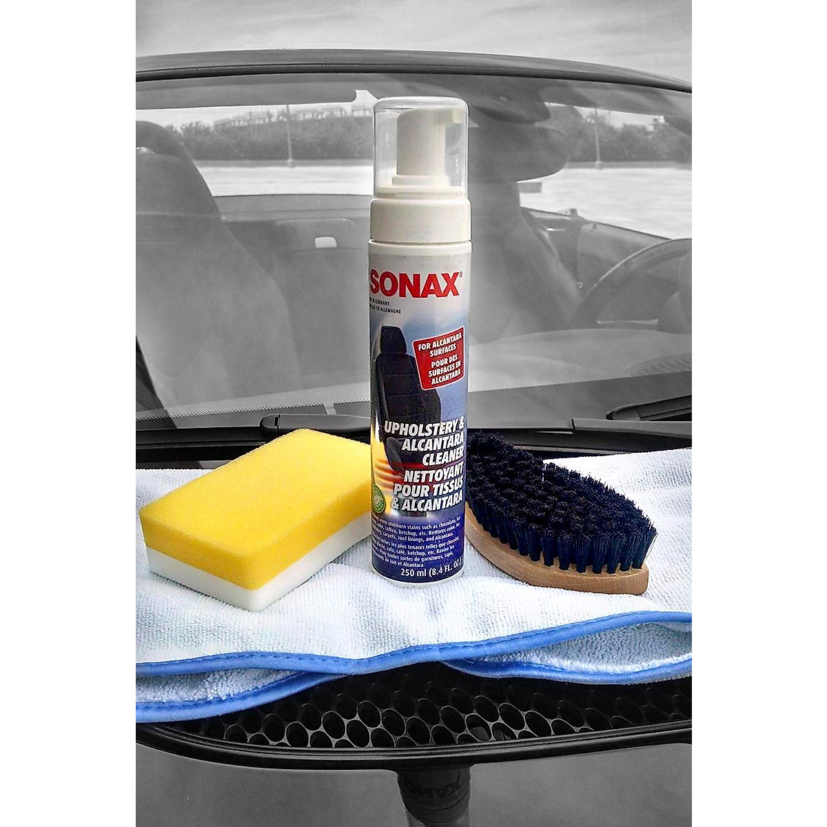 Sonax (206141) Upholstery and Alcantara Cleaner - 8.45 fl. oz., 250 Milliliter