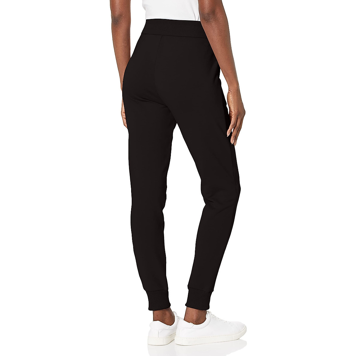 A｜X ARMANI EXCHANGE Women's Embroidered Logo Sweatpants, Black, Large