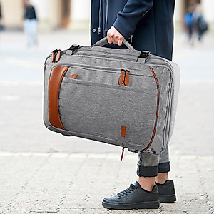 Vancropak 35L Travel Backpack, Travel Bag for Expandable Airplane Approved, Carry on Backpack with 3 Packing Cubes for Women Men, Overnight Weekender Hiking Luggage Personal Travelers Bag, Grey