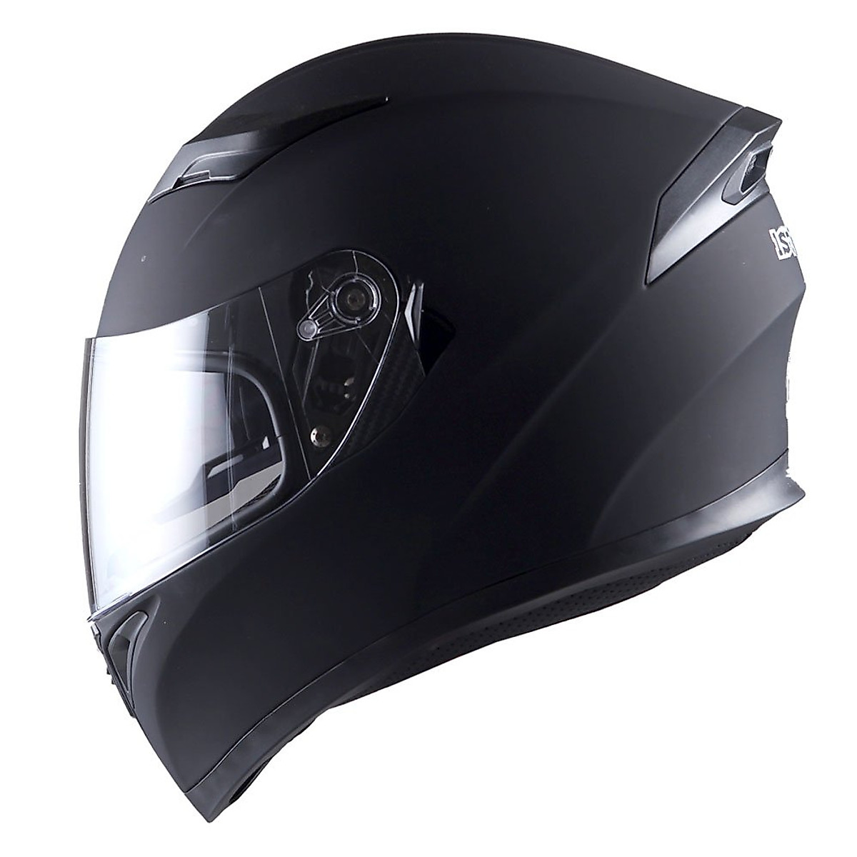 1Storm Motorcycle Full Face Dual Visor Helmet Bundle with Freedconn Spoiler Bundle with Freedconn Motorcycle Bluetooth Headset: HJK316 Matt Black