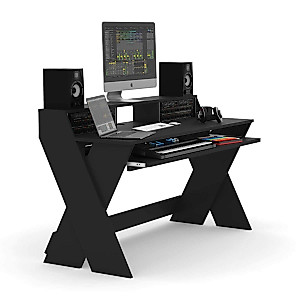 Glorious Sound Desk Pro Black Professional Studio Workstation, Black