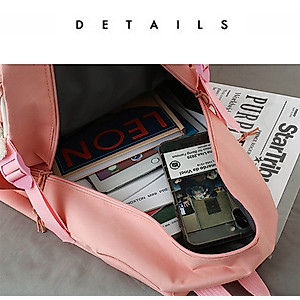 5Pcs Accessories Backpack with Pin & Set Cute Backpack Kawaii Backpack School Bags for Teen Girl