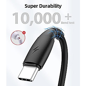 HOTNOW USB C Cable Short 0.5FT 3-Pack, 6 inch USB Type C Fast Charger Cord for Samsung Galaxy S10 S9 S8 Plus Note 9 8, Power Bank and Other USB-C Devices